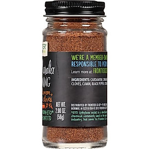 Frontier Co-op Garam Masala, 2-Ounce Jar, With Cardamom, Cinnamon & Cloves, Kosher, Non GMO, Non ETO