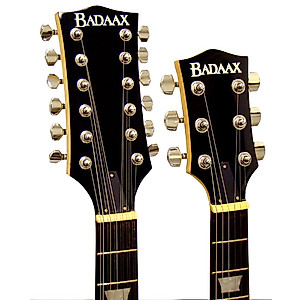 BadAax Dlb Neck Dbl Cut A Way Guitar 70's Style Model Red