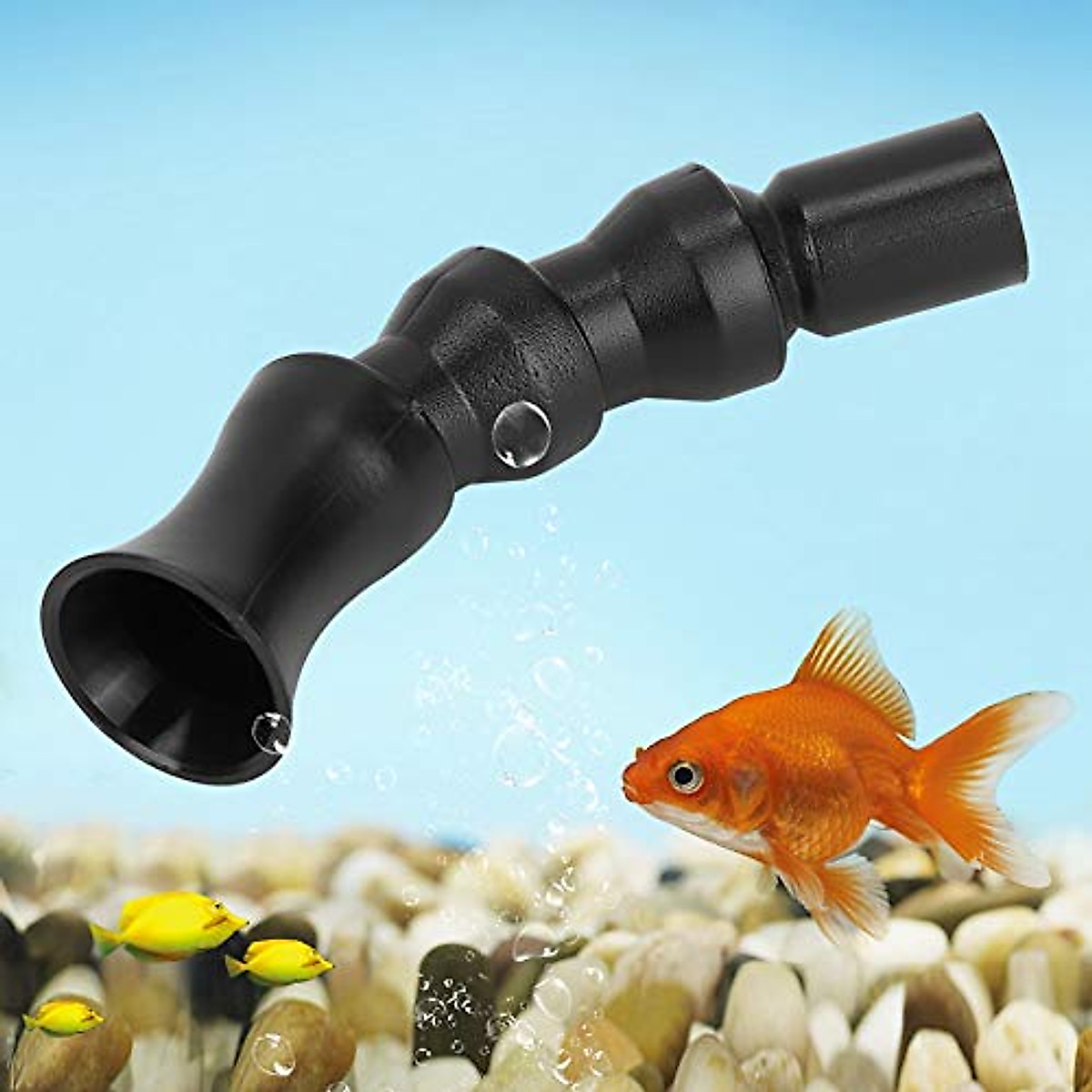 TOPINCN Aquarium Duck Flat Nozzle Flexible 360°Rotatable Duckbill Water Outlet Plastic Aquarium Water Outlet Duckbill Nozzle Pipe End Outflow Pump End Plumbing Fitting(25mm-Tornado)