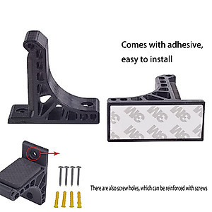 Archery Wall Mount Bow Rack Display Wall Hanger Recurve Bow Storage Stand for Hunting Compound Traditional Bow Shelf (Black)