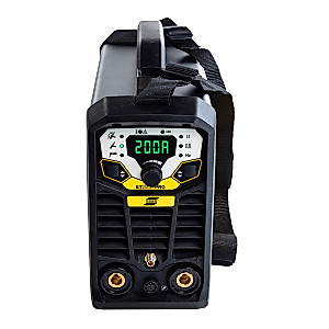 ESAB 0700500091 MINIARC Rogue ES 130i Stick Welding System, Dual Voltage Input, Adjustable Hot Start/Arc Force, Stick 6010 Mode, Power Factor Control, Electrodes up to 1/8", IP23S designed