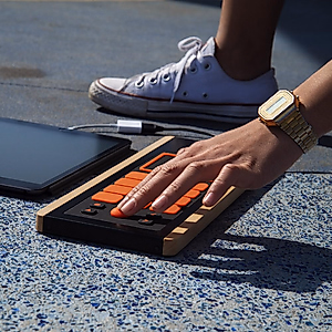 Drum Pad Accessory for J-Play MIDI controller - 12 Drum Pads and Effect Zone, Dedicated Musical App Included, Plug & Play Music instrument Water Edition