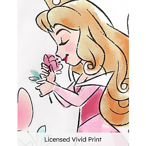 Disney Princess Aurora Baby Girls Romper: Long Sleeve White Ruffle Jumpsuit - Fall Baby Girl Clothes for Daily and Birthday Gift 3-6 Months