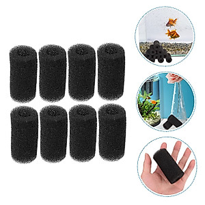 GANAZONO 40 Pcs Filter Cotton Filter Intake Strainer Fish Tank Pre- Filter Guard Pool Vacuum Hose Connector Pool Sweep Aquarium pre Filter Pool pad Water Inlet Cover Protection 304 Network