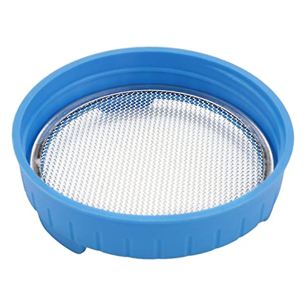 KRAZI 4 Pack Sprouting Lids, Plastic Sprout Lids with Stainless Steel Screen for Wide Mouth Mason Jars, Sprouter Sprout Maker