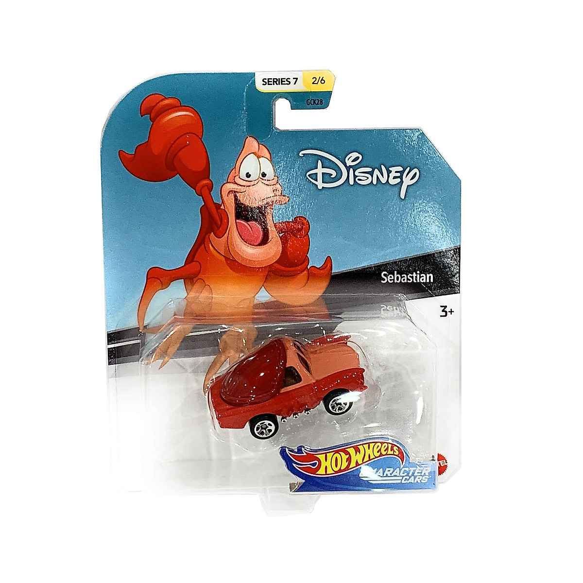 Hot Wheels Disnery Pixar Character Cars Series 7-1/64 Scale Sebastian Vehicle(2/6)