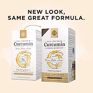 Solgar Full Spectrum Curcumin - 90 LiCaps - Superior Absorption - Brain, Joint & Immune Health - Non-GMO, Vegan, Gluten Free, Dairy Free - 90 Servings