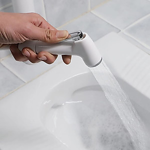 Universal Handheld Bidet Sprayer Set Bathroom Faucet Sprayer Cleaning Sets for Toilet-Adjustable Water Pressure Control Portable Bidet Sprayer for Toilet