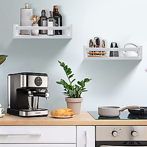 TUEGEGNS Nursery Book Shelves Set of 2,Floating Wall Bookshelves for Kids,Nursery Shelves for Bookshelf Wall,Kids Bookshelf(set of 2 white)