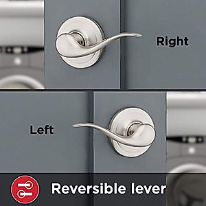 Kwikset ECR54BCP0HOLE SatNI Tustin Pass Lever