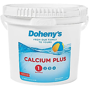 Doheny's Calcium Plus | Raise Your Calcium Hardness Level | Pro-Grade Granular/Flake Calcium Chloride | Low Calcium Hardness Levels Lead to Corrosion & Staining On Pool Surfaces and Fixtures | 25 LB