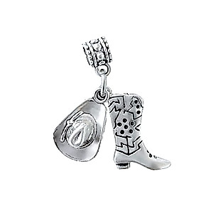 LaBenie Dangle Cowboy Hat and Boots Charms