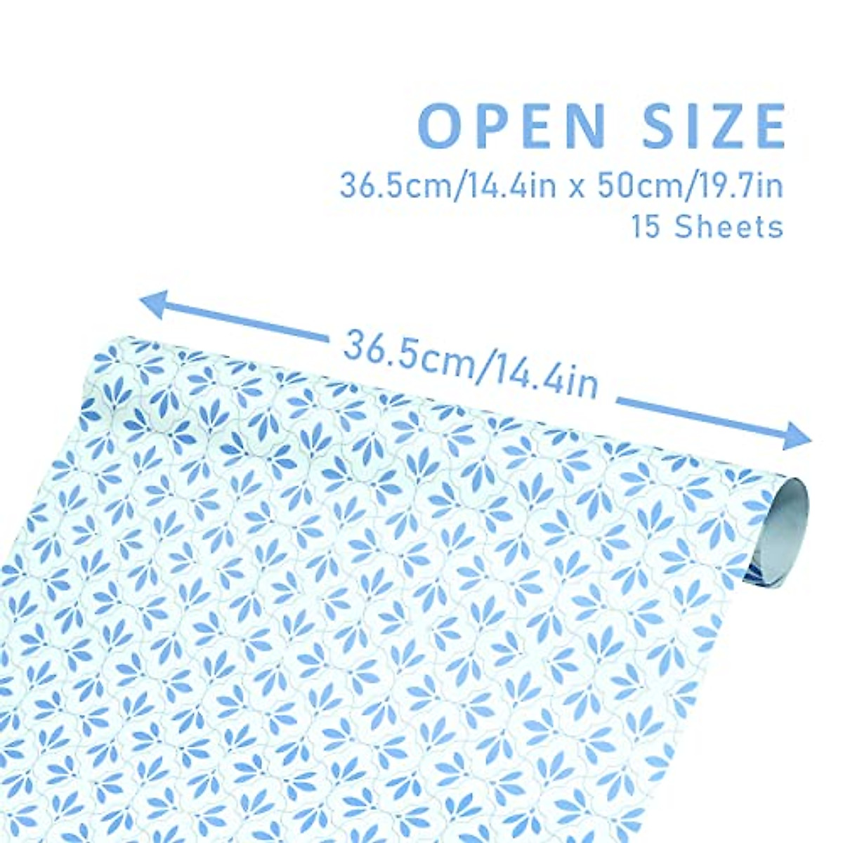 LA BELLEFÉE Linen Scented Drawer Liners 15 Sheets, Dresser Drawer Liner Drawer Paper Liner Gift for Women, Drawer Liners for Dresser, Shelf, Cabinet, Bathroom, Closet, Shoe Chest