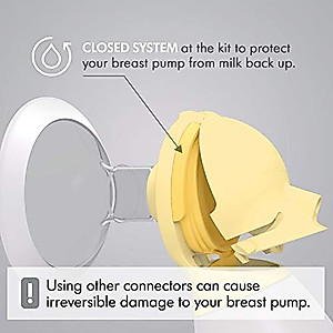 Medela PersonalFit Flex Replacement Connectors, 2 per Pack, Compatible with Freestyle Flex and Pump in Style with MaxFlow Breast Pumps, Authentic Spare Parts