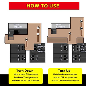Generator Interlock Kit Compatible with Siemens or Murray Panels.7/8 - 1 1/4" Spacing Between Main and Branch Breakers.150 or 200 Amp.