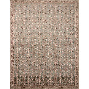 Loloi Angela Rose x Aubrey Blue/Terracotta 5'-0" x 7'-0" Area Rug