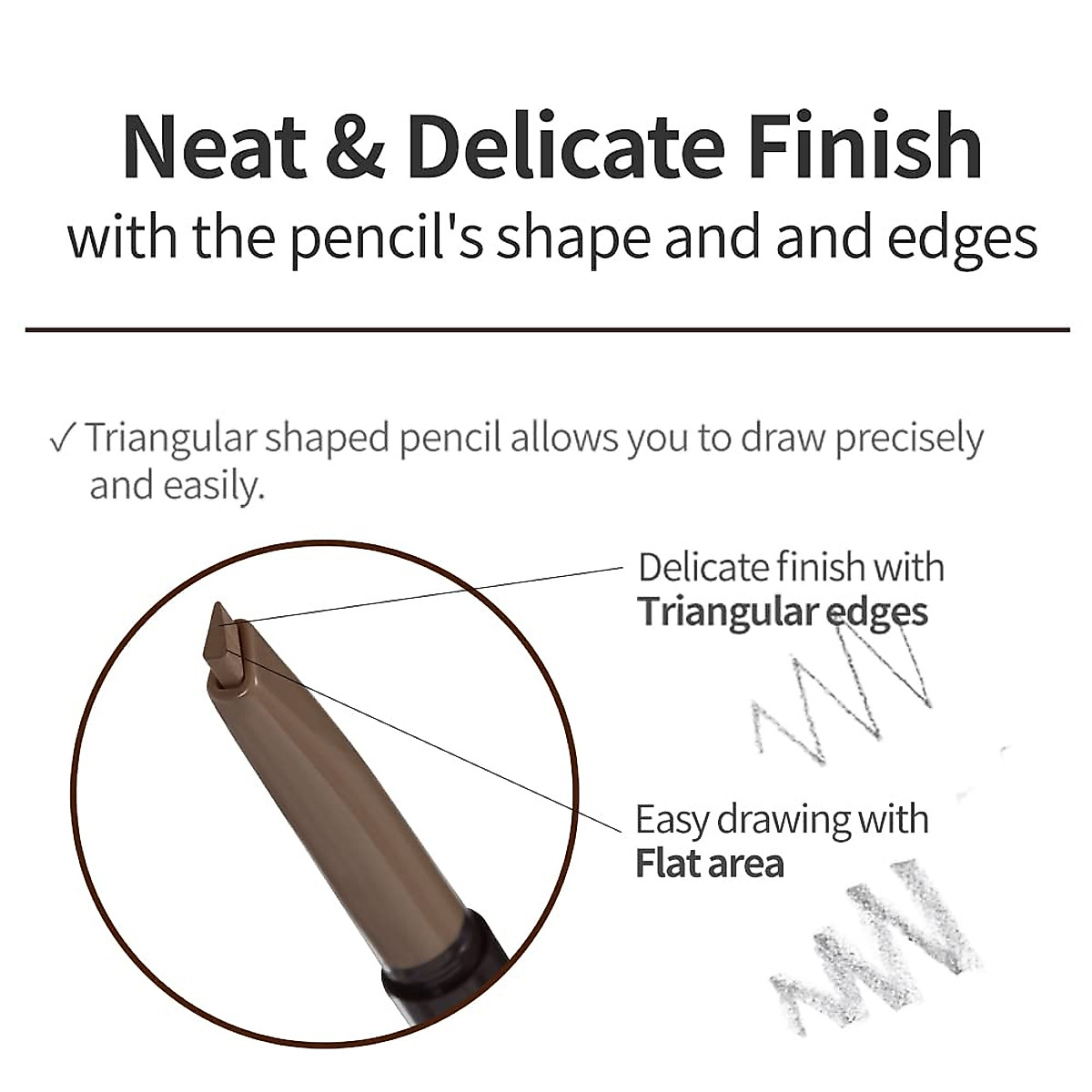 ETUDE Drawing Eye Brow #1 Dark Brown | Long Lasting Eyebrow Pencil for Soft Textured Natural Daily Look Eyebrow Makeup | Korean Makeup, Kbeauty, Perfect for Gift