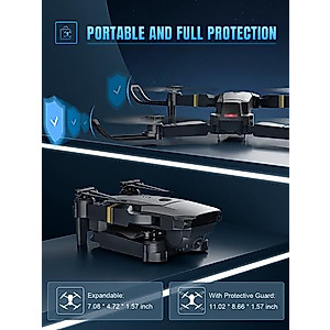 Drones with Camera for Adults Beginners Kids, Foldable E58 Drone with 1080P HD Camera, RC Quadcopter - FPV Live Video, Altitude Hold, Headless Mode, One Key Take Off/Landing, APP Control