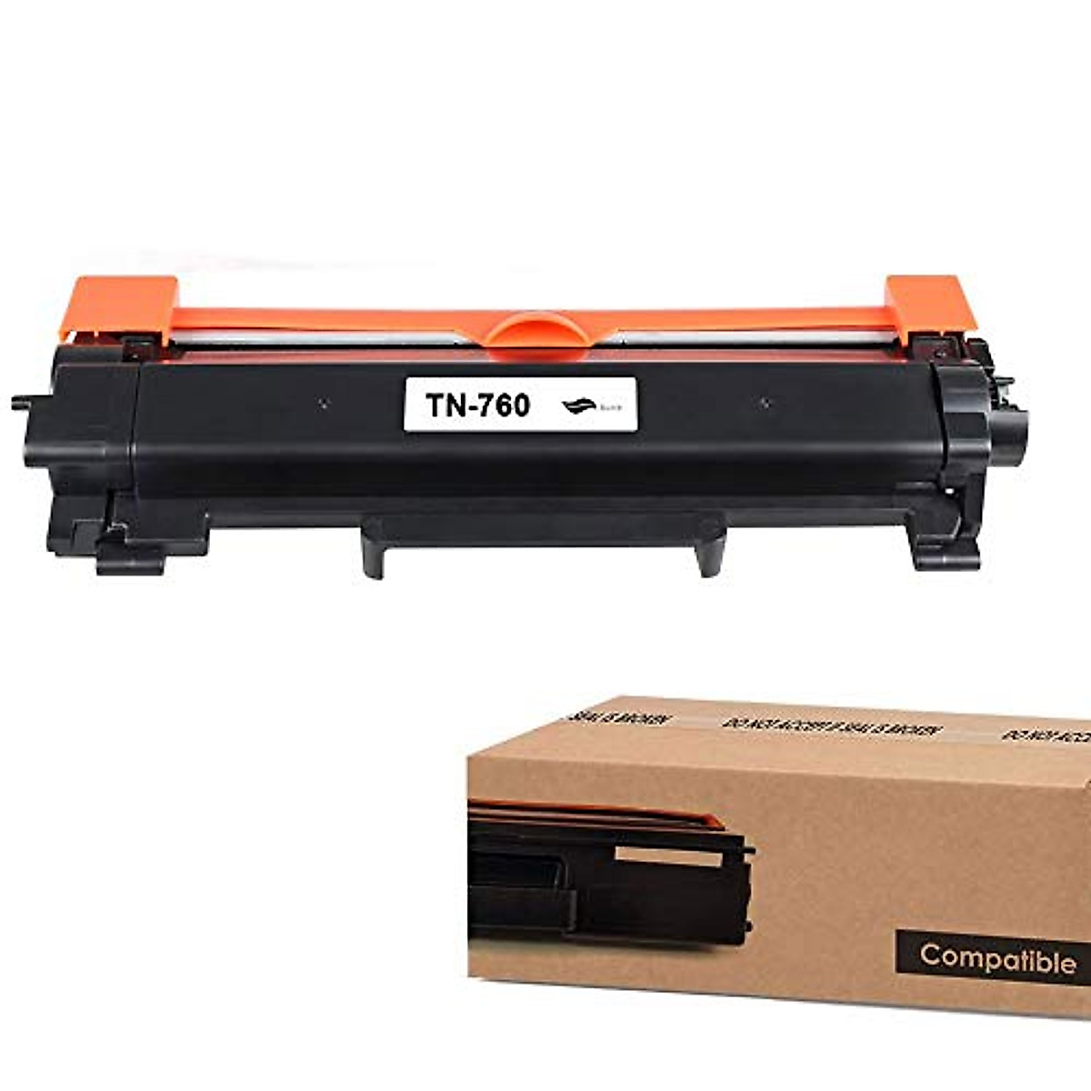 GreenEngineered Replacement TN760 / TN730 Black Toner Cartridge with IC Chip Compatible for Brother HL-2350DW (1)