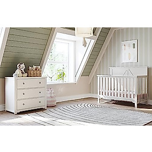 Forever Eclectic Woodland 4-in-1 Convertible Baby Crib, Brushed Cotton