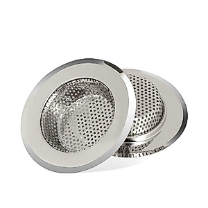 PJRYC Kitchen Sink Strainer Stainless Steel Flume Filter Mesh Trap Bathtub Wash Basin Sundries Drain Hole Strainer Kitchen Gadget (Color : 2, Size : One Size)