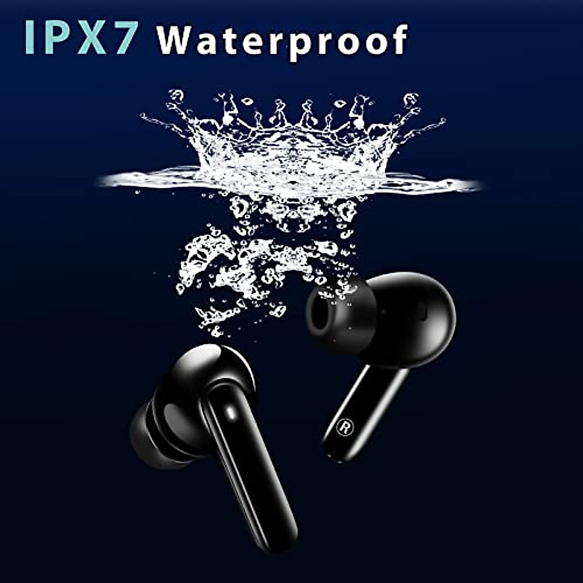 AWEI S1 Ultra Wireless Earbuds Bluetooth 5.3 Earbuds with 4 Mics Call Noise Cancelling, 10 mm Drivers, Stereo Sound Deep Bass in-Ear Headphones, Game Mode, IPX7 Waterproof for Gym Running