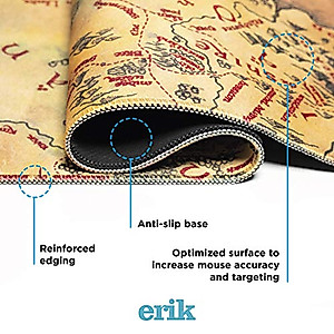 Grupo Erik The Lord of The Rings XXL Mouse Mat | Desk Pad | 31.5" x 13.78" | Non-Slip Rubber Base Mouse Pad, Gaming Mouse Pad, Keyboard Mouse Mat | Lord of The Rings Gifts