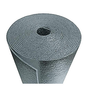 US Energy Products 2 PACK Wholesale Lot: Reflective Foam Core Insulation Kit: 2 Rolls (Size 48"x25') Includes 25' Foil Tape per roll, Knife & Squeegee. Multipurpose Home Insulation Meets Fire Code