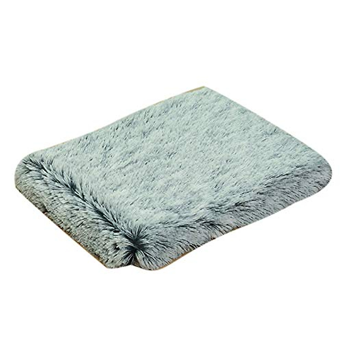 Pet Blanket Bed Pad Dog Blanket Mat Waterproof Washable Plush Square Dogs Cats Pets Warm Sleeping Bed Cover Mat for Dogs Cats - Coffee + White S