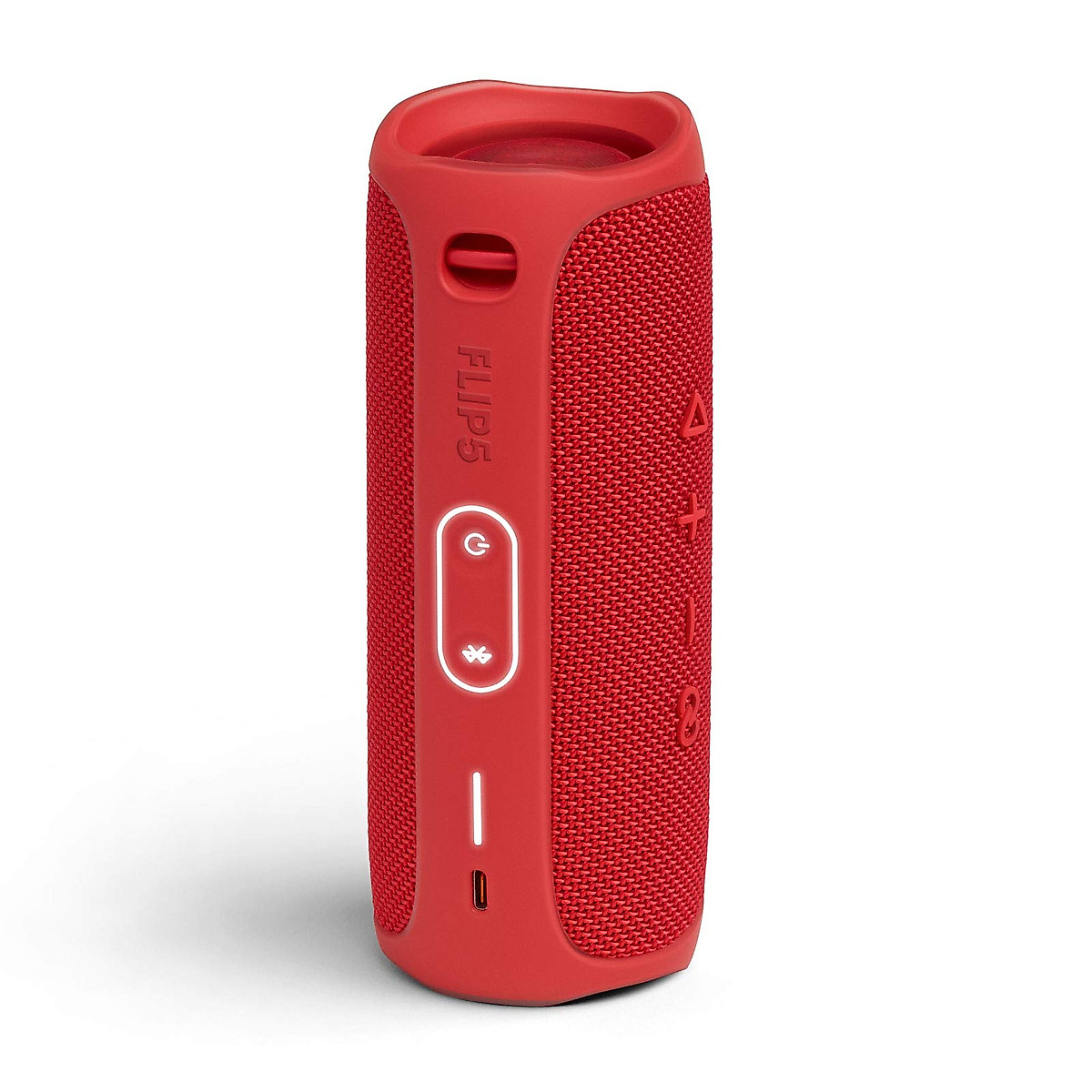 JBL Flip 5 Waterproof Portable Wireless Bluetooth Speaker Bundle with divvi! Protective Hardshell Case - Red