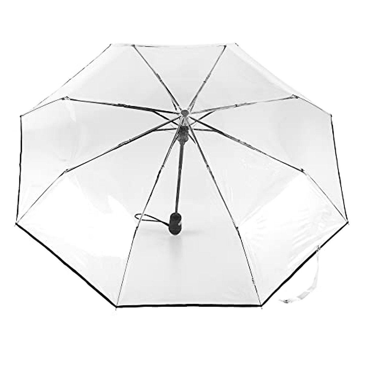totes Clear Canopy Automatic Open Foldable Umbrella