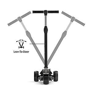 Jetson Scooters - Triton 3 Wheel Kick Scooter (Black) - Collapsible Portable Kids Three Wheel Push Scooter - Lightweight Folding Design - High Stability Lean-to-Steer Safety