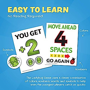The Lady Bug Game - Award Winning, Kids Board Game – A Super Fun, Educational Game Your Kids Will Love. Easy to Play & Perfect For- Travel, Home, Parties, Gifts Stocking Stuffs