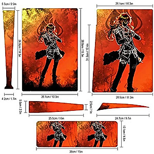 PlayStation 5 optical drive version sticker protective cover, DarkKnight Hero Soul ps5 controller protective shell (compatible with ps5 optical drive)