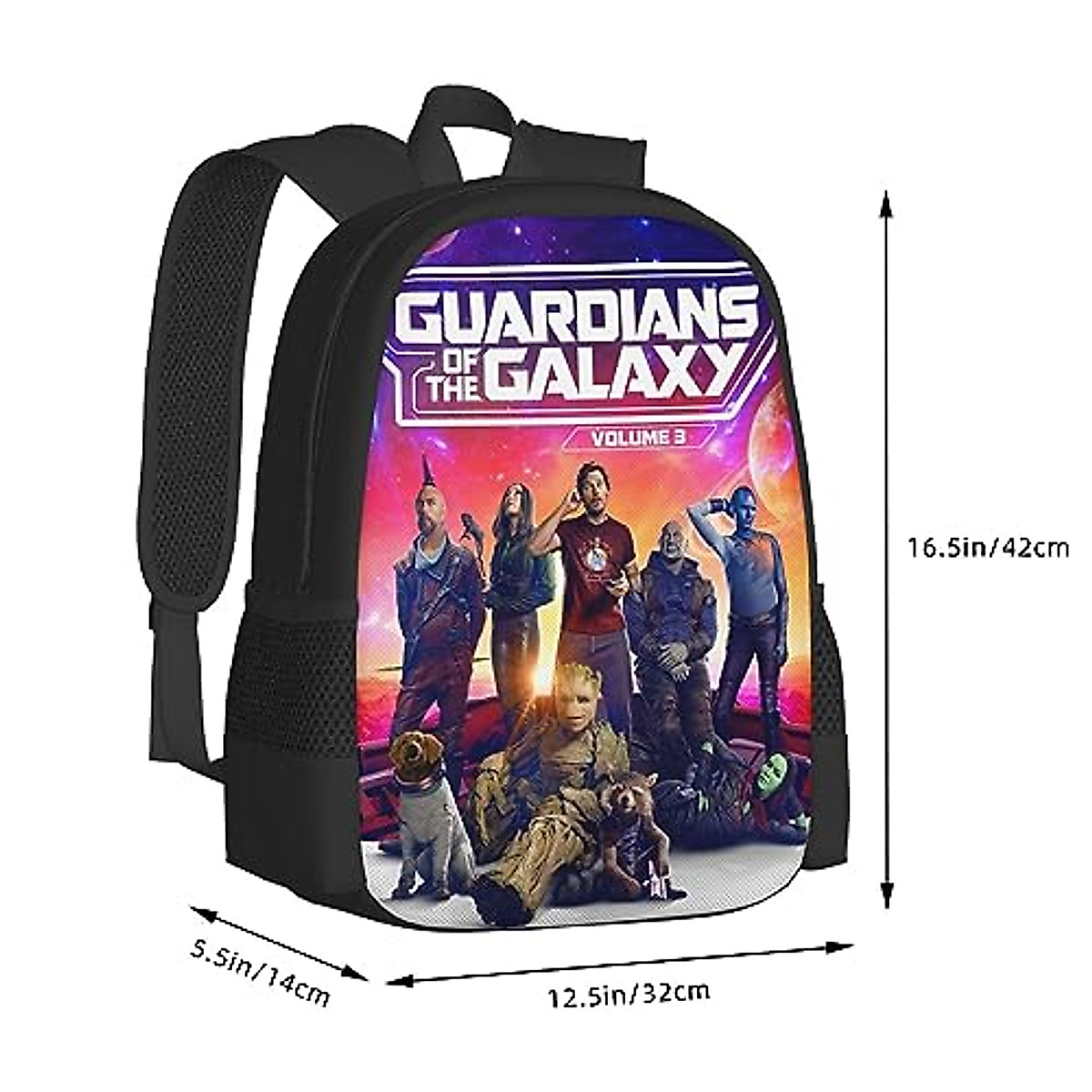 ROOZEE Cartoon Backpack Lightweight Large Capacity Laptop Backpack Travel Backpacks For Unisex 17in