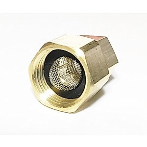Sellerocity Pressure Washer Inlet Adapter Coupler Fitting W/Filter Screen 3/4" Garden Hose X 1/2" NPT Female