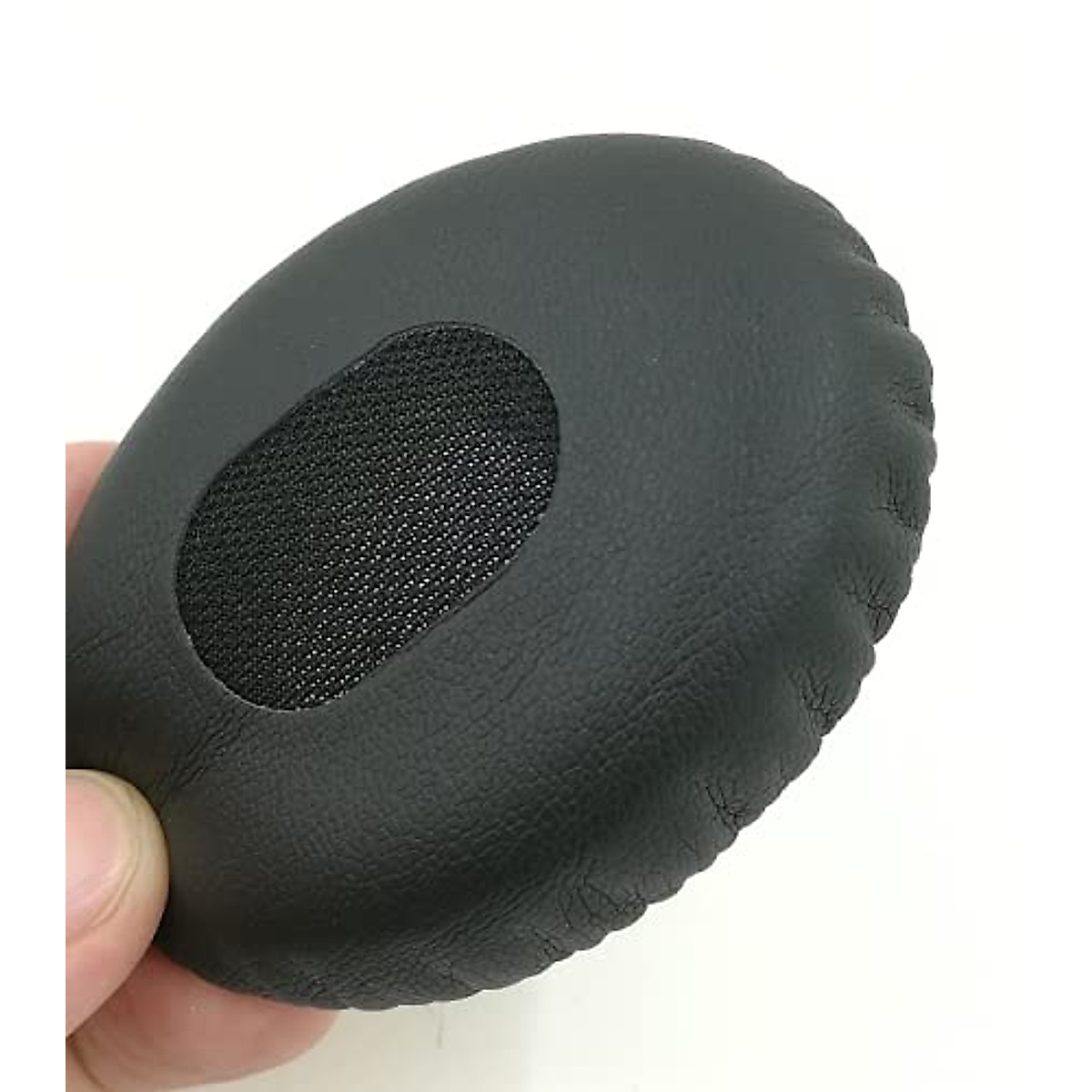 QC3 Ear Pads, Replacement Ear Cushions Soft Protein Leather Noise Isolation Memory Foam Earpads Professional Repair Parts for Bose QuietComfort 3 (QC3) & OE1 On-Ear Headphones - Black