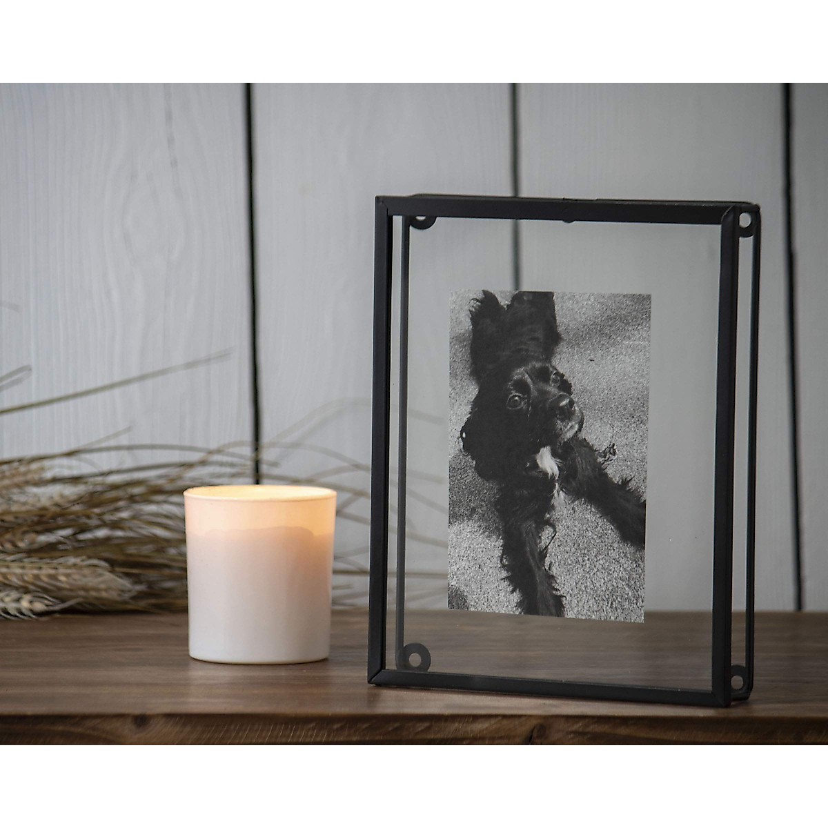 Foreside Home & Garden Black 4 x 6 inch Oversized Metal Decorative Picture Frame