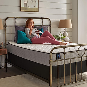 Sealy Essentials Spring Osage Firm Feel Mattress and 9-Inch Foundation, Queen