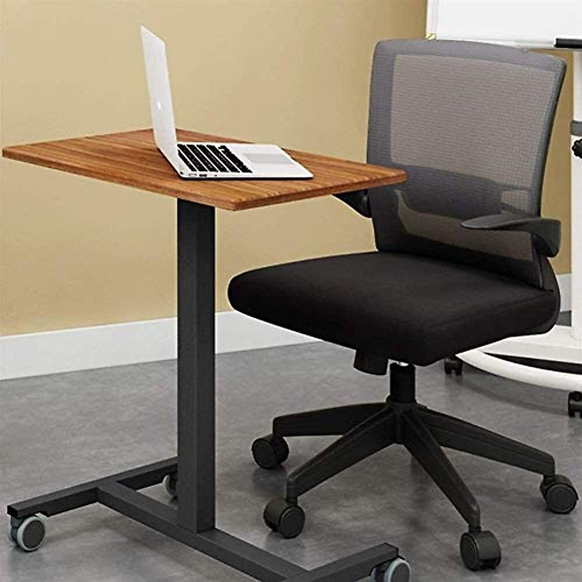 MObyat Lectern Podium Stand,Podium Laptop Computer Mobile Desk Cart Height-Adjustable Portable Presentation Podium Church Lecture Stand Brown Presentation Lectern