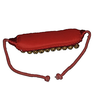 AsiaCraft Four Line Big Bells Ghungroo Red Pads