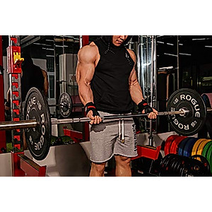 OHMY FIT All-in-One Wrist Wrap Glove: Elevate Your Workout with Ventilation, Callus Prevention & Wrist Support - 22" L x 3" W. Ideal for Powerlifting, Strength Training, CrossFit. (Medium)