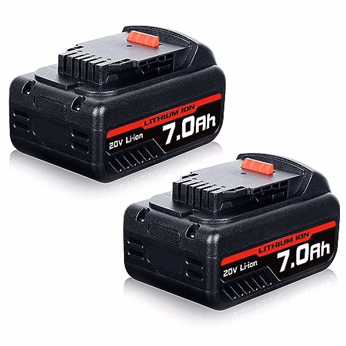 FERRYBOAT 2Pack 7.0Ah DCB206 Replacement for Dewalt 20V Battery DCB200 DCB201 DCB203 DCB204 DCB207 DCD/DCF/DCG Series Tools