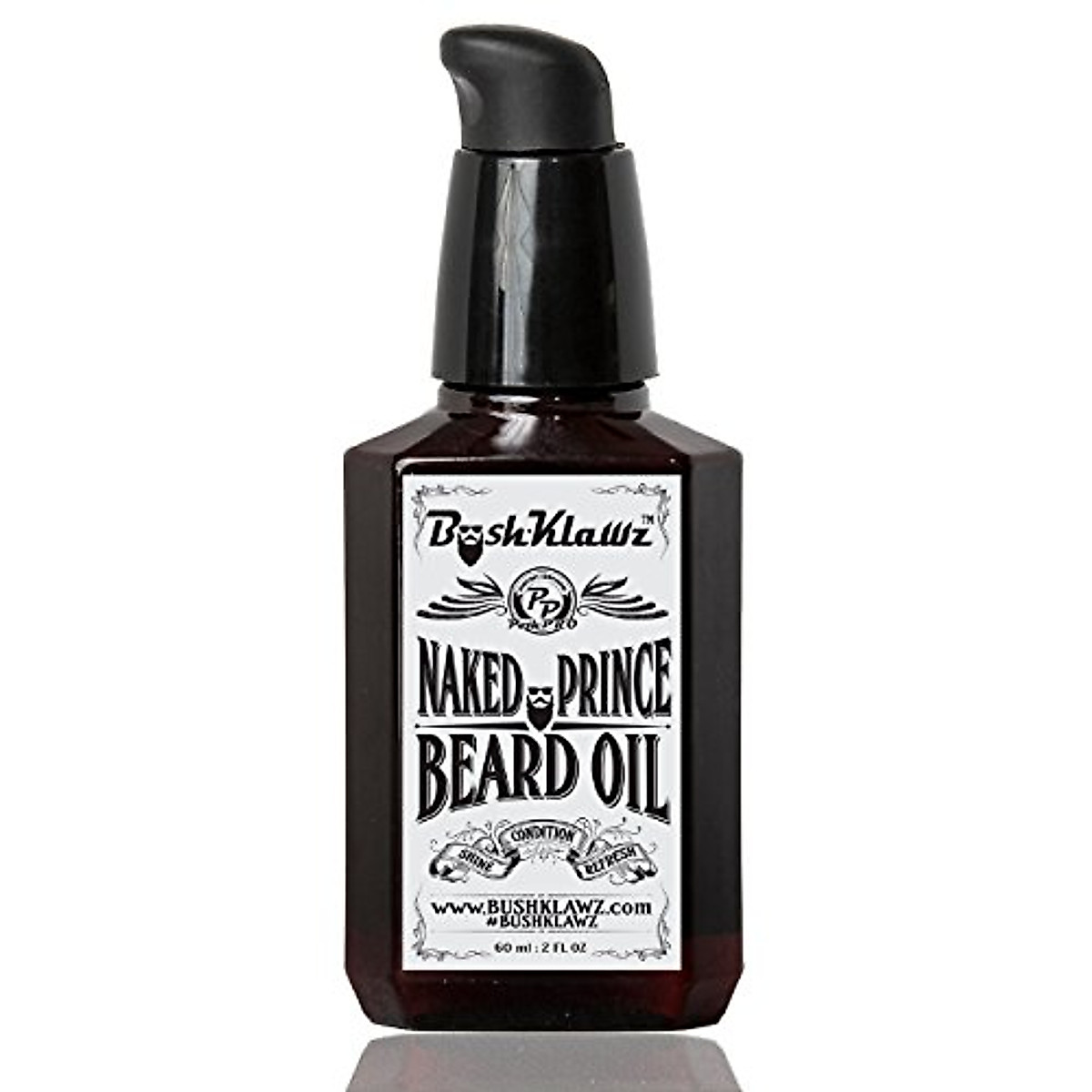 Naked Prince Scent Free Beard Oil Conditioner Premium Beard Moisturizer Scentless Fragrance-Free Great for Hunters and Outdoorsmen 2 oz - Best Leave In Conditioner Beard Oil for Bearded Men