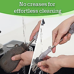 Haakaa Happii Bear Silicone Breast Milk Storage Bag-Refillable Baby Food Squeeze Pouch for Yogurt Puree -Reusable Milk Freezer Bag - Portable & No Leak BPA Free -9 oz 5PK