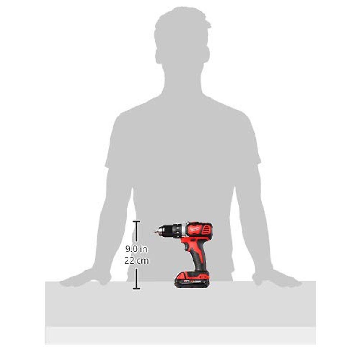 Milwaukee 2606-22CT M18 Cordless Drill/Driver Kit, 18 V, Red