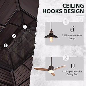 YOLENY 12' x 16' Hardtop Gazebo Metal Gazebo with Faux Wood Grain Aluminum Frame, Galvanized Steel Double Roof, Outdoor Patio Gazebo Pergolas with Netting and Curtains for Backyard, Patio, Lawns