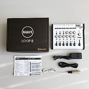 Maker hart Loop Mixer 8 3.5mm/6.3mm JACK/Bluetooth/Phono EQ Pre-amplify/microphone Compatibility/audio mixer
