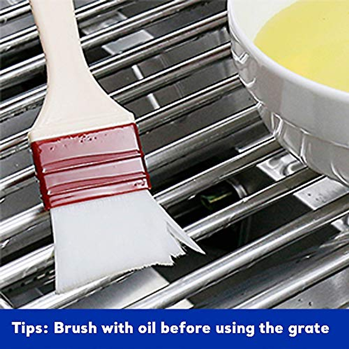 Uniflasy 17 Inches Stainless Steel Cooking Grid Grates Replacement for Charbroil 463250509, 463250510, Thermos 461262409, Grill Master 720-0737, 720-0670E, Vermont Castings, Great Outdoors Gas Grills