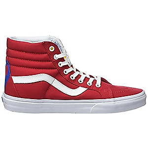Vans Unisex SK8-Hi Reissue (1966) Mens Skateboarding-Shoes VN-A2XSBMXE, Red/Blue, US Men 4